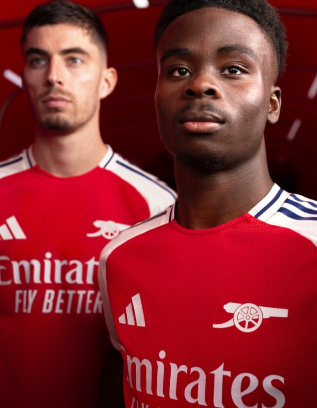 New For 2024/25: Arsenal Home Kit